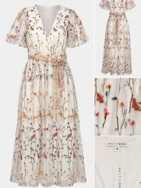 Baltic Born | Dresses | Baltic Born Marseille Embroidered Maxi Dress ...